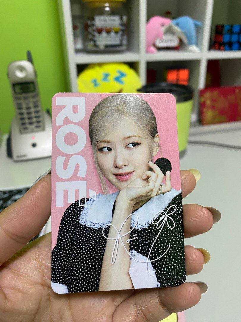 Oreo x black pink Rose photocard, Hobbies & Toys, Music & Media, Music ...