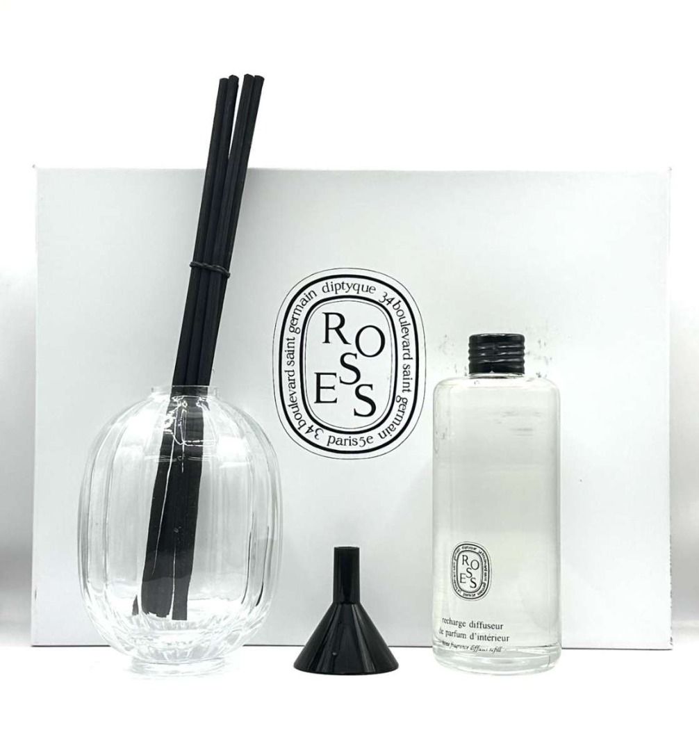 [ORIGINAL] DIPTYQUE ROSES 200ML SCENTED DIFFUSER, Furniture & Home ...