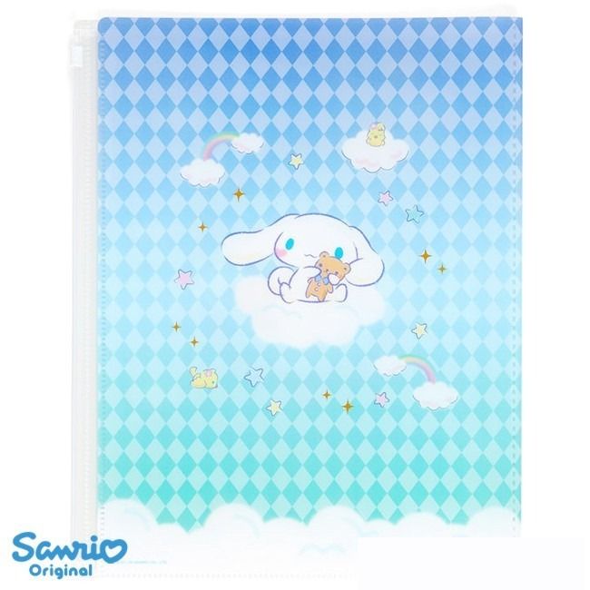 Original Sanrio Cinnamoroll A4 File Folder 6 Pockets + 1 Zip Pocket ...