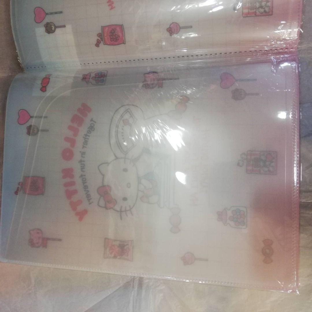 Original Sanrio HELLO KITTY A4 File Folder 6 Pockets + 1 Zip Pocket on ...