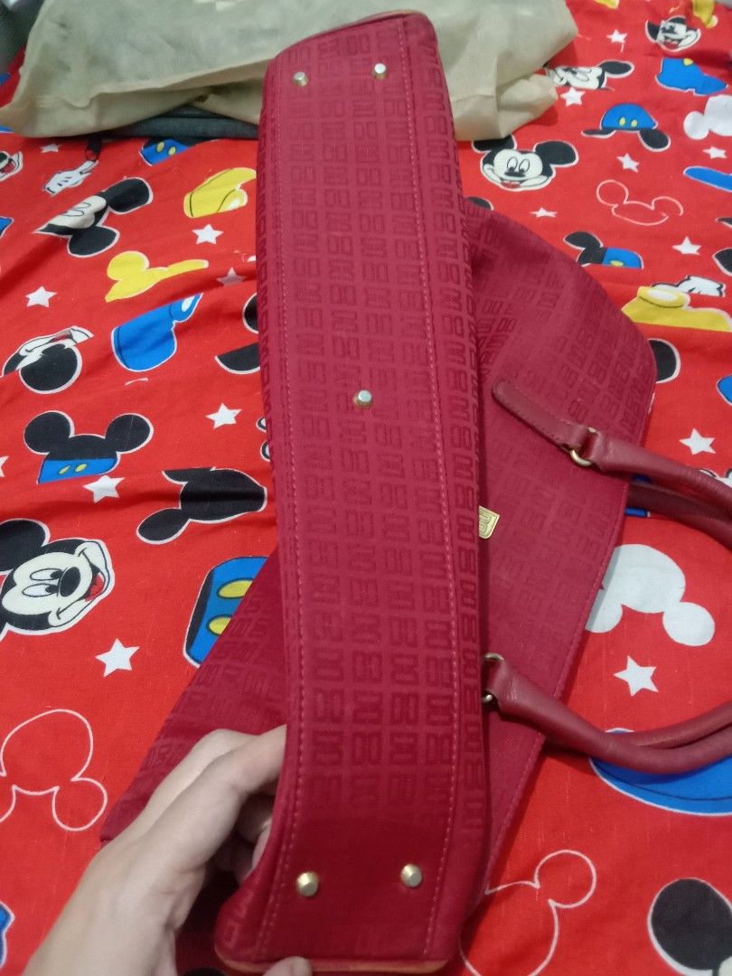 ORIGINAL USED RARE DAKS BAG - RED DOCUMENT AND LAPTOP BAG, Women's Fashion, Bags & Wallets, Tote ...