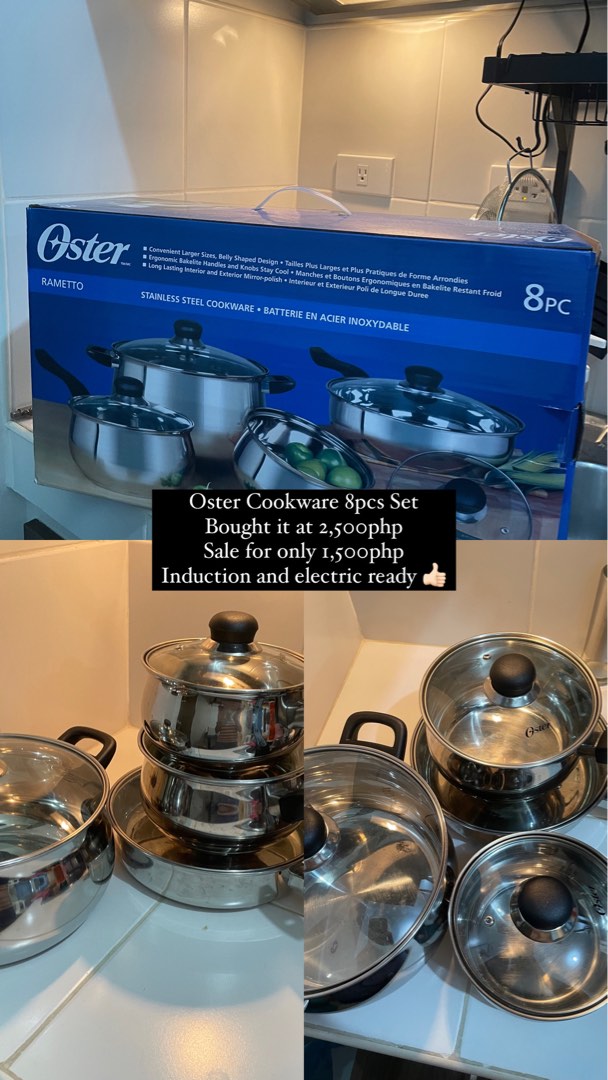 Oster 8pcs Induction Ready Cookware on Carousell