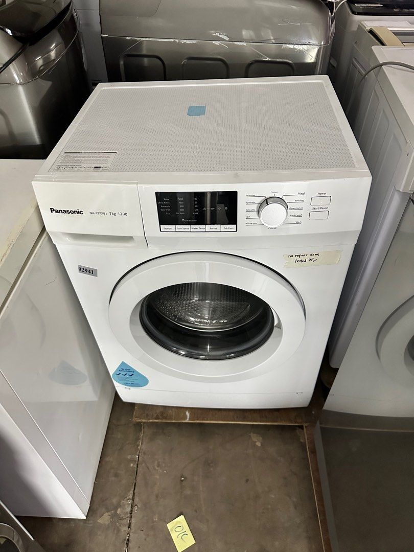 PANASONIC 7KG Front-Loader Washing Machine NA-127XB1 (92941), TV & Home Appliances, Washing ...