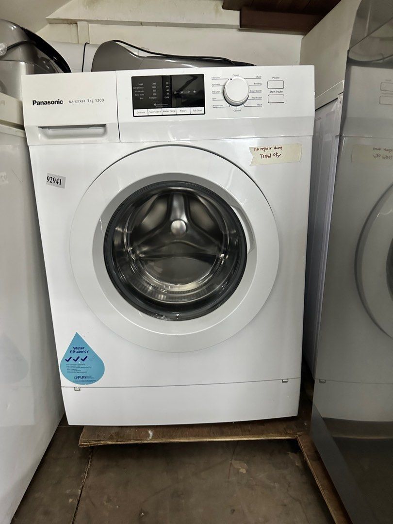 PANASONIC 7KG Front-Loader Washing Machine NA-127XB1 (92941), TV & Home Appliances, Washing ...