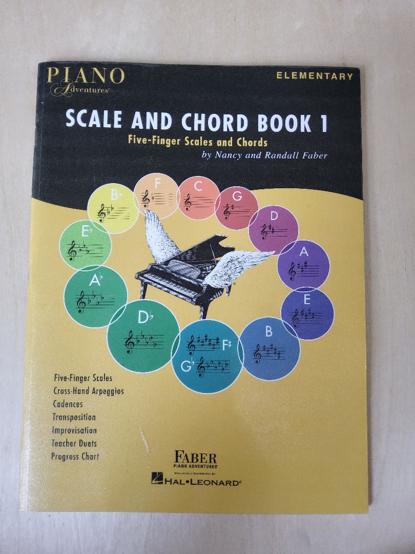 Piano Adventures Scale and Chord Books 1-3, Hobbies & Toys, Music ...