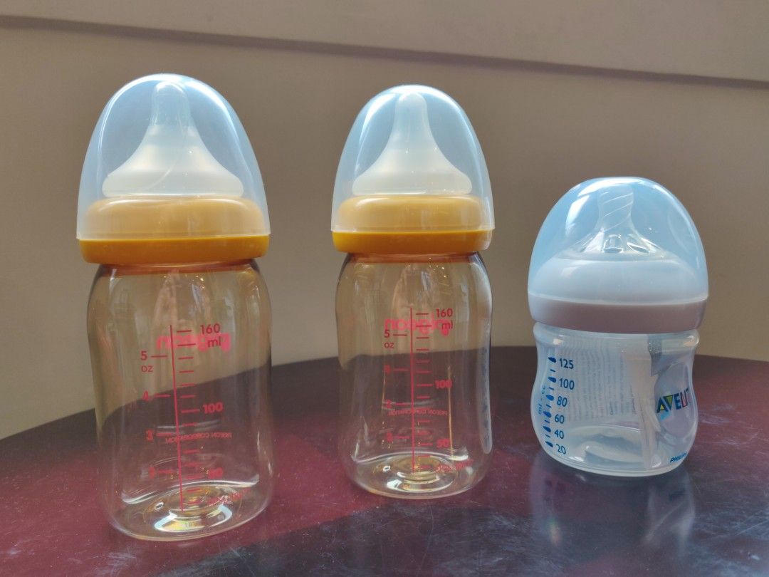 Pigeon SofTouch 160 ml twin pack wide and narrow neck Philips Avent ...