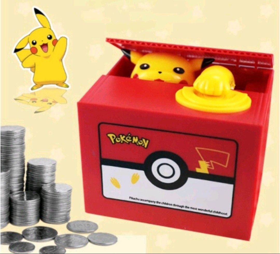 Pikachu Coin Savings Box, Hobbies & Toys, Toys & Games on Carousell