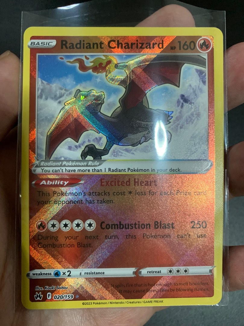 Pokemon Radiant Charizard crown zenith, Hobbies & Toys, Toys & Games on ...