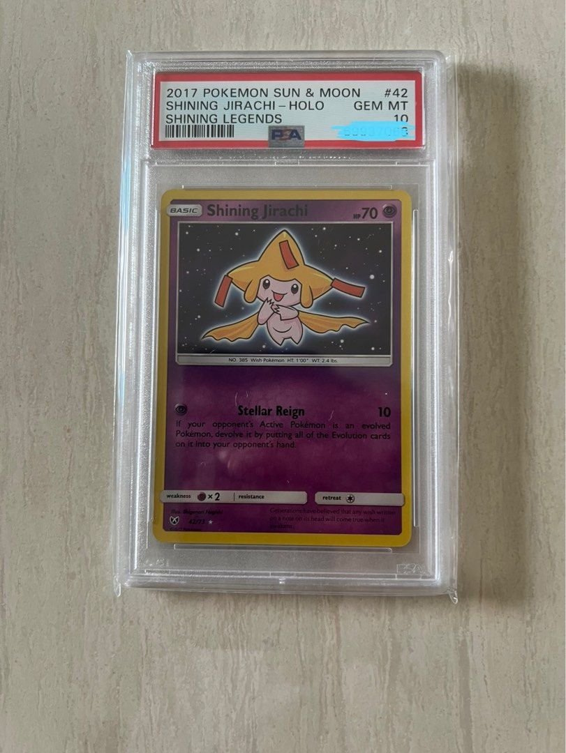 Pokemon Shining Jirachi PSA 10, Hobbies & Toys, Toys & Games on Carousell