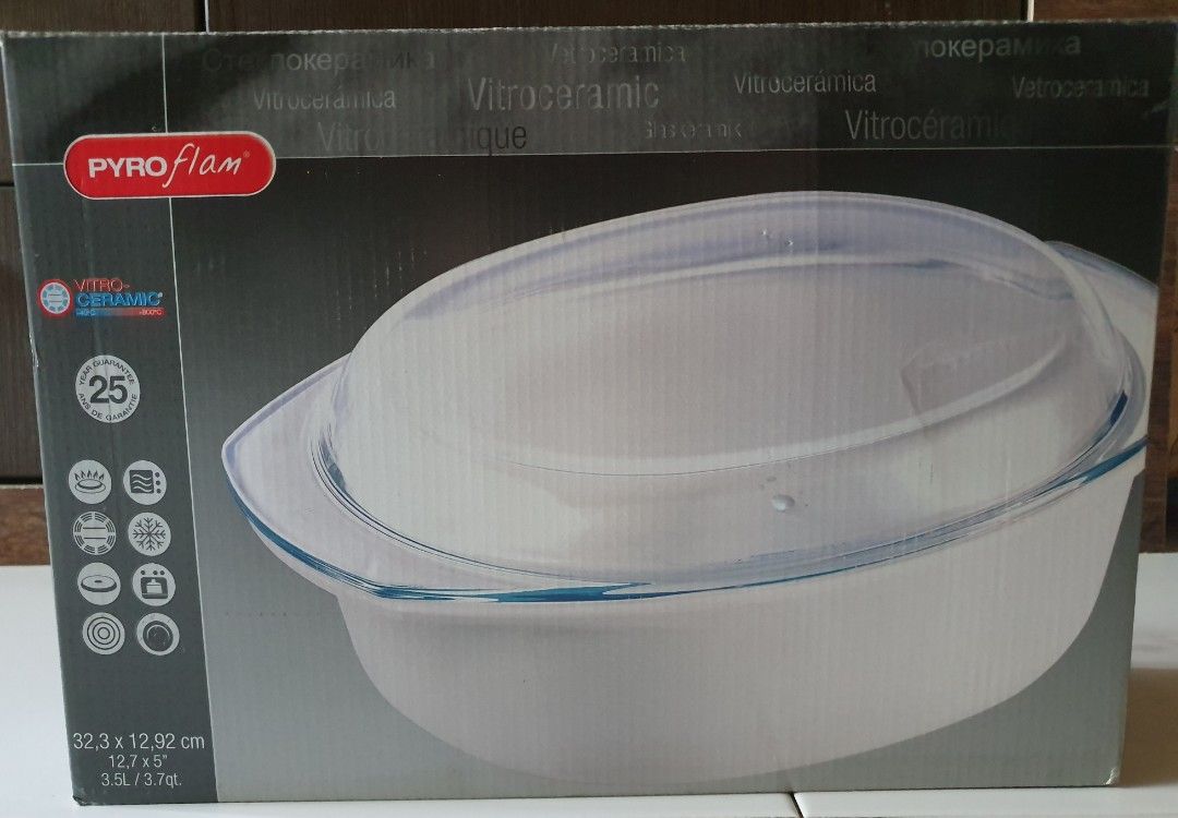 Pyroflam cookware casserole 3l, Furniture & Home Living, Kitchenware ...