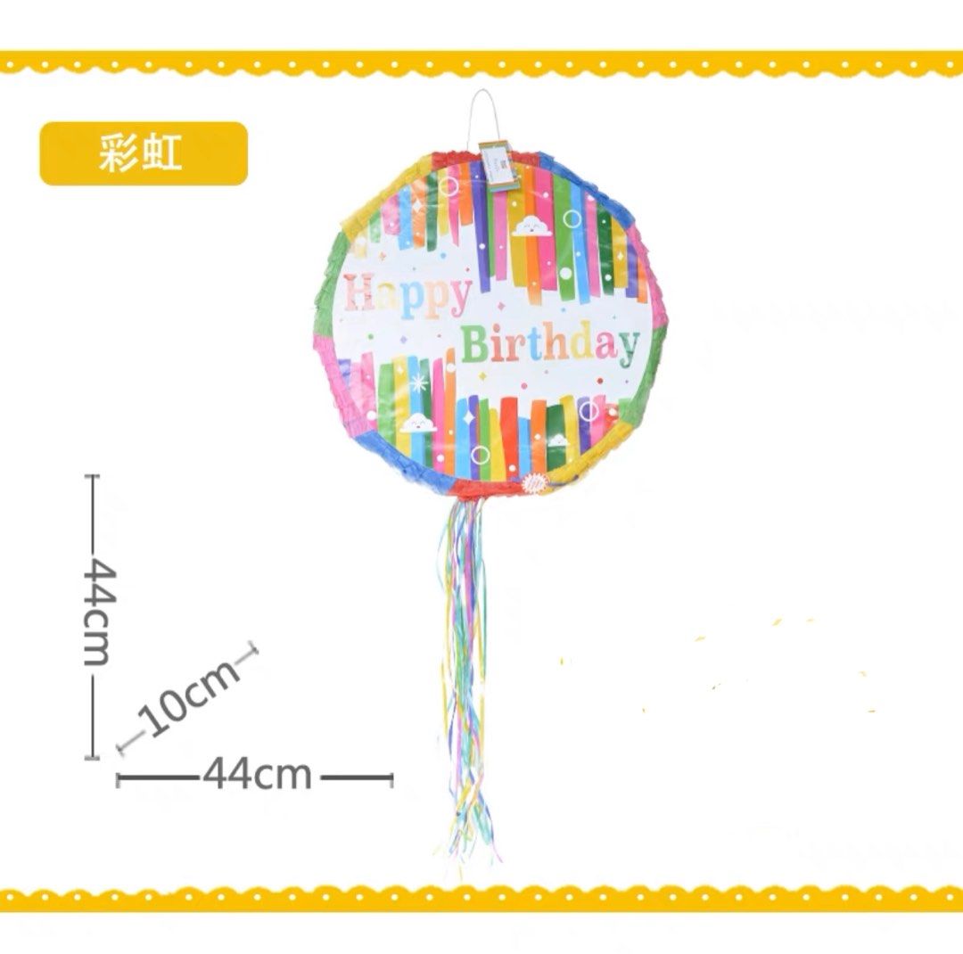 Rainbow Round Pinata, Hobbies & Toys, Stationery & Craft, Occasions ...