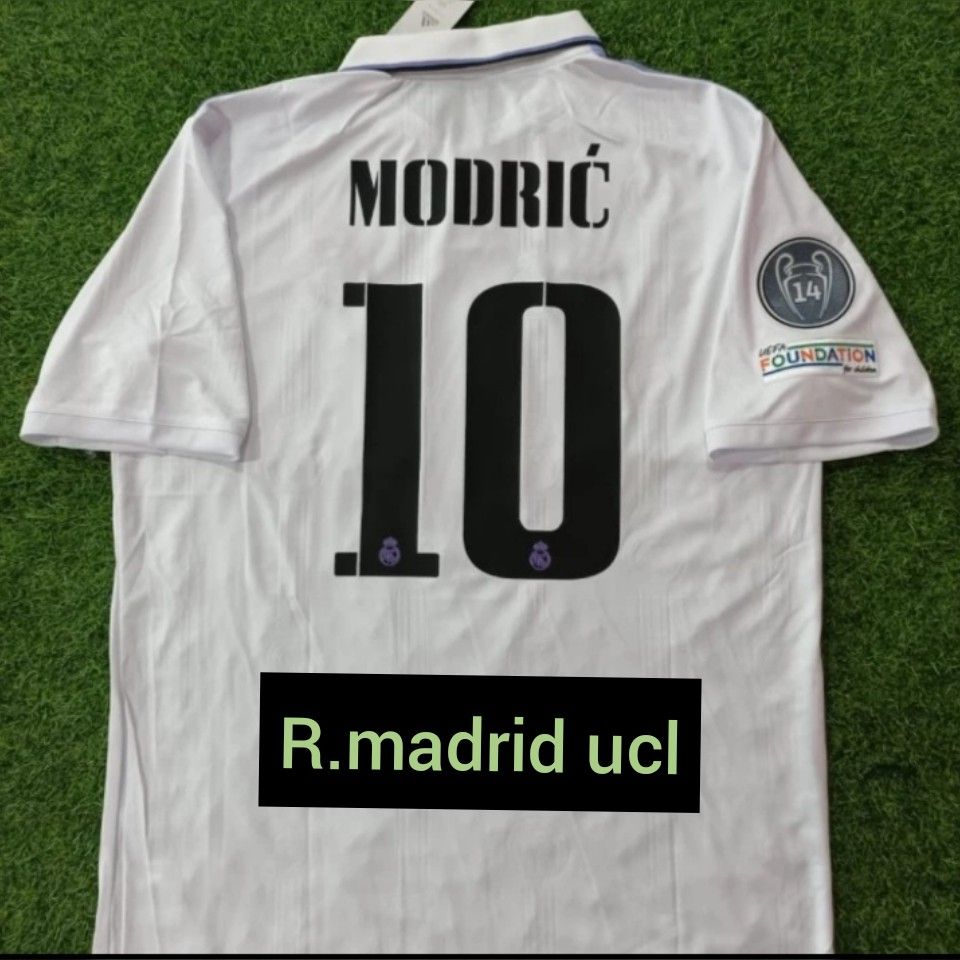 Real Madrid home fans version 22/23+ ucl nameset& patches, Men's ...