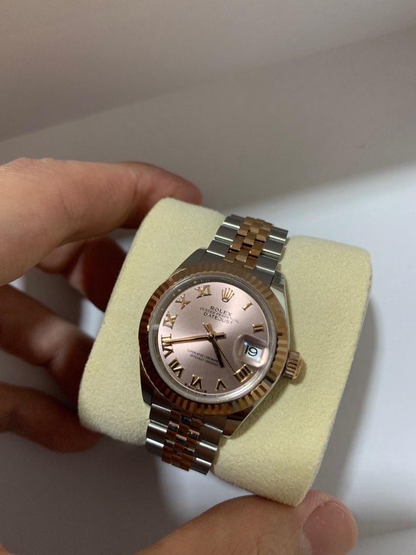 Rolex 28mm pink lady datejust, Luxury, Watches on Carousell