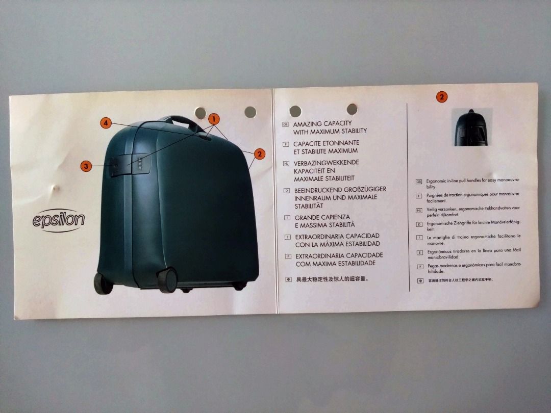 Samsonite Epsilon 28 Inches Luggage Bag, Hobbies & Toys, Travel ...