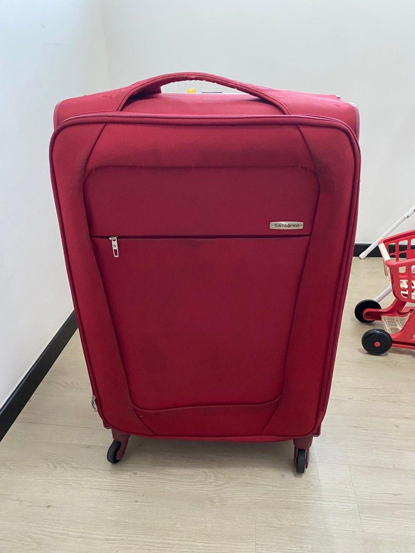 Samsonite large luggage in red, Hobbies & Toys, Travel, Luggage on ...