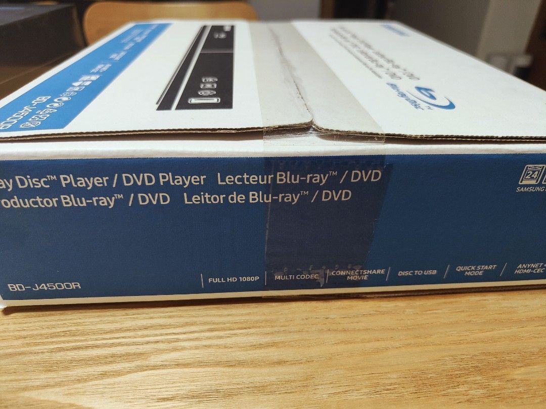 Samsung BD-J4500R DVD player (new), TV & Home Appliances, TV ...