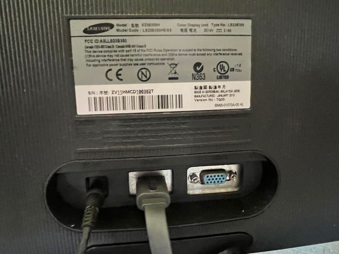 Samsung Syncmaster S23B350, Computers & Tech, Parts & Accessories ...