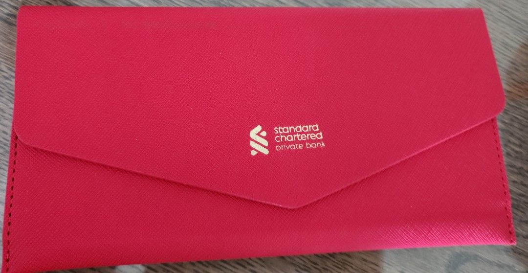 SCB pte bank red packet + pouch 2023, Hobbies & Toys, Stationery ...