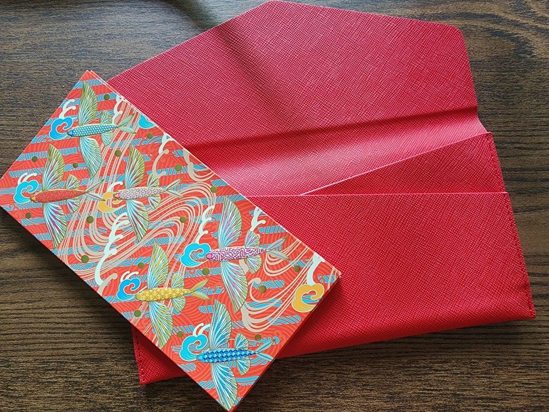 SCB pte bank red packet + pouch 2023, Hobbies & Toys, Stationery ...