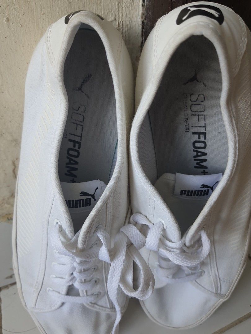 Sepatu Puma Putih size 42.5, Fesyen Pria, Sepatu , Sneakers di Carousell