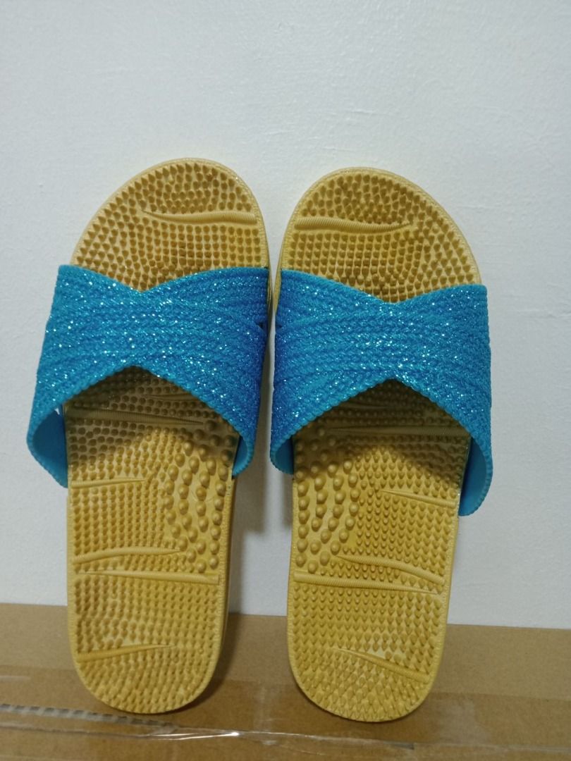 Shiny And Glitter Massage Slippers Womens Fashion Footwear Slippers And Slides On Carousell