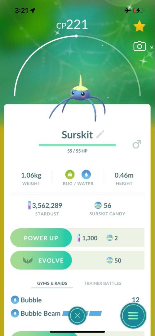 Shiny Surskit Pokemon Go, Video Gaming, Video Games, Nintendo on Carousell