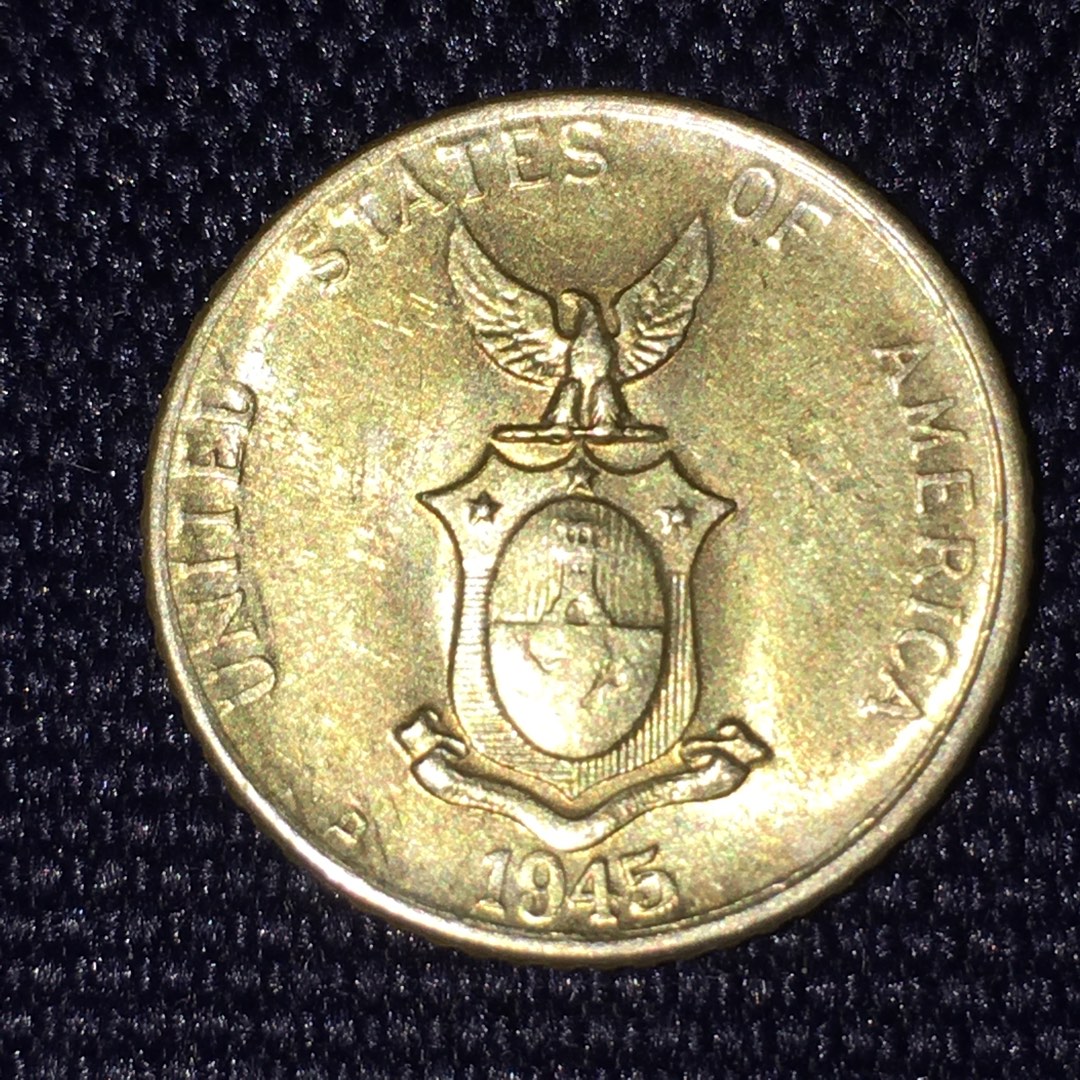 Silver Coin - 1945 World War II USPI - 10 centavos, Hobbies & Toys ...