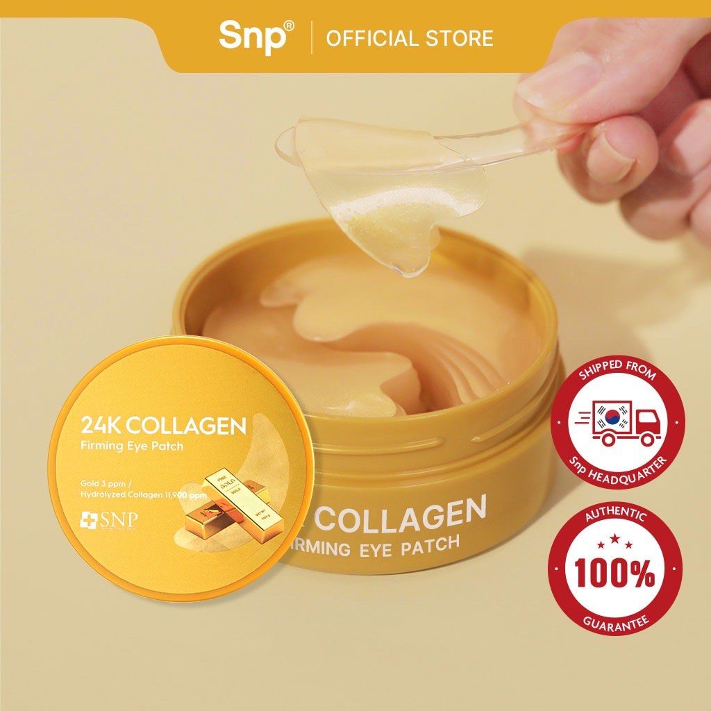 SNP 24K Collagen Firming Eye Patch 60pcs (NEWEST), Beauty & Personal ...