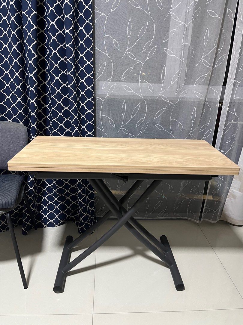 Spoilt Adjustable Height Folding Table, Furniture & Home Living ...