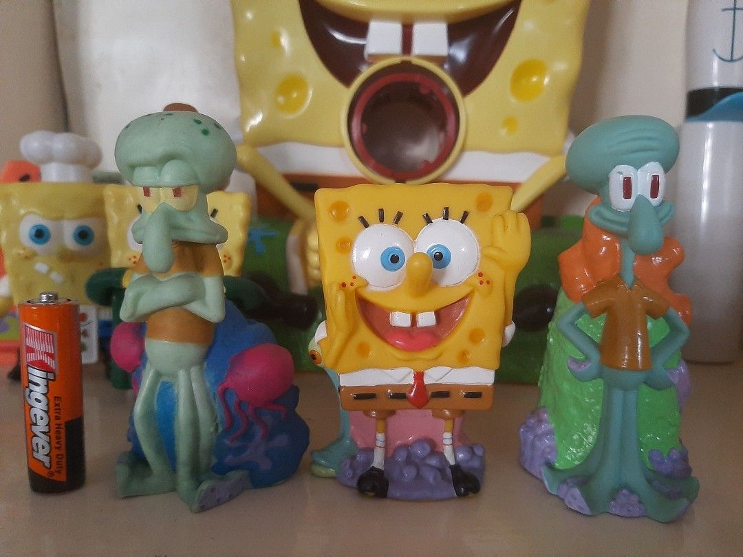 SPONGEBOB & SQUIDWARD VINYL & SQUISHY VIACOM, Hobbies & Toys, Toys ...