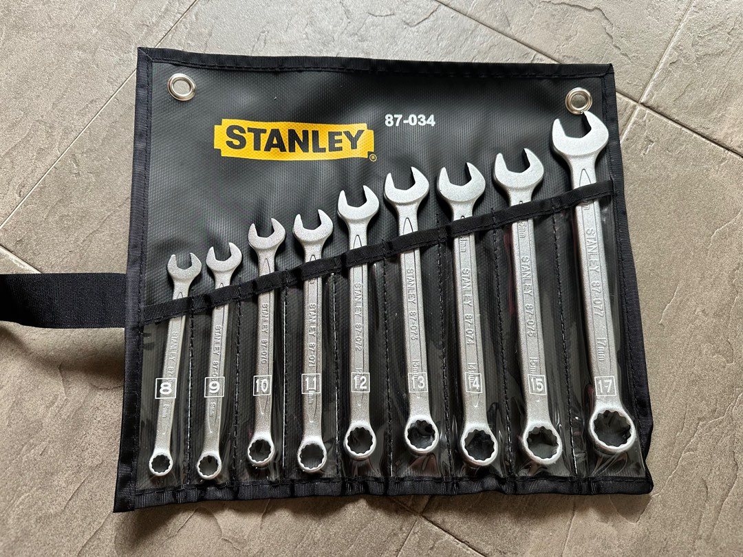 Stanley 8-17mm fix spanner set, Furniture & Home Living, Home ...