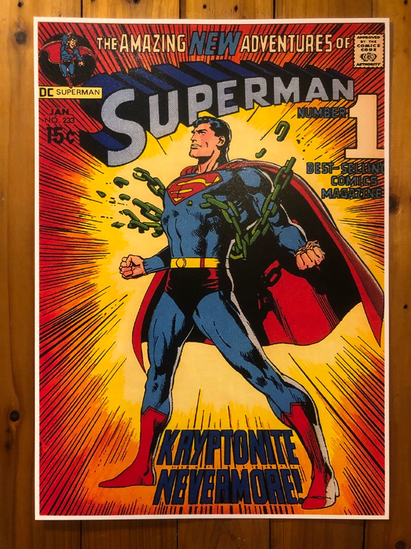 Superman Retro Vintage Classic Cartoon Poster #3 on Carousell