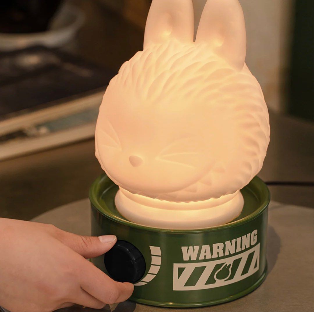 Table lamp light popmart labubu x How2works cross brand led chargeable ...