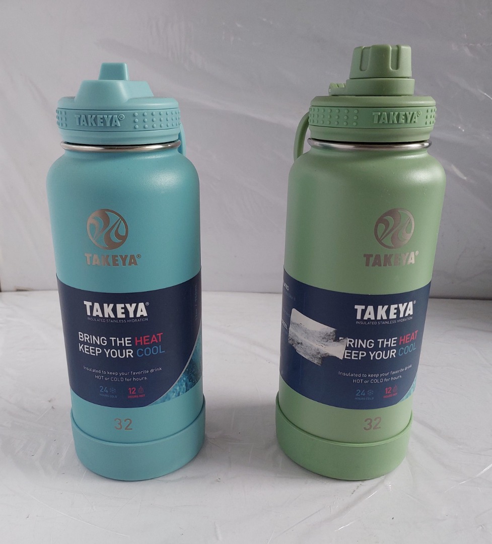 Takeya Water Bottle 32oz Assorted, Furniture & Home Living, Kitchenware ...