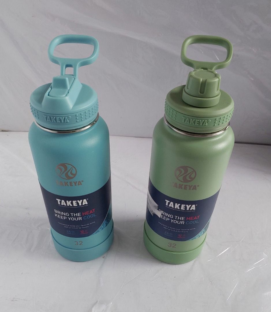 Takeya Water Bottle 32oz Assorted, Furniture & Home Living, Kitchenware ...