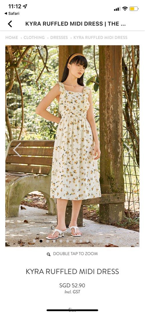 TCL Kyra Ruffled Midi Dress ($48), Women's Fashion, Dresses & Sets ...