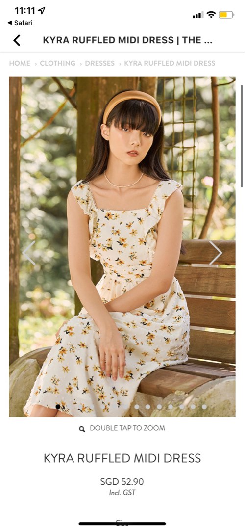 TCL Kyra Ruffled Midi Dress ($48), Women's Fashion, Dresses & Sets ...