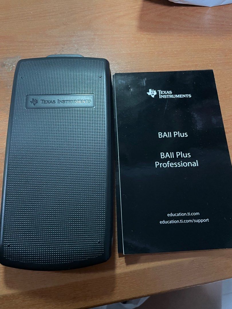 Texas Instruments BAII PLUS PROFESSIONAL financial calculator ...