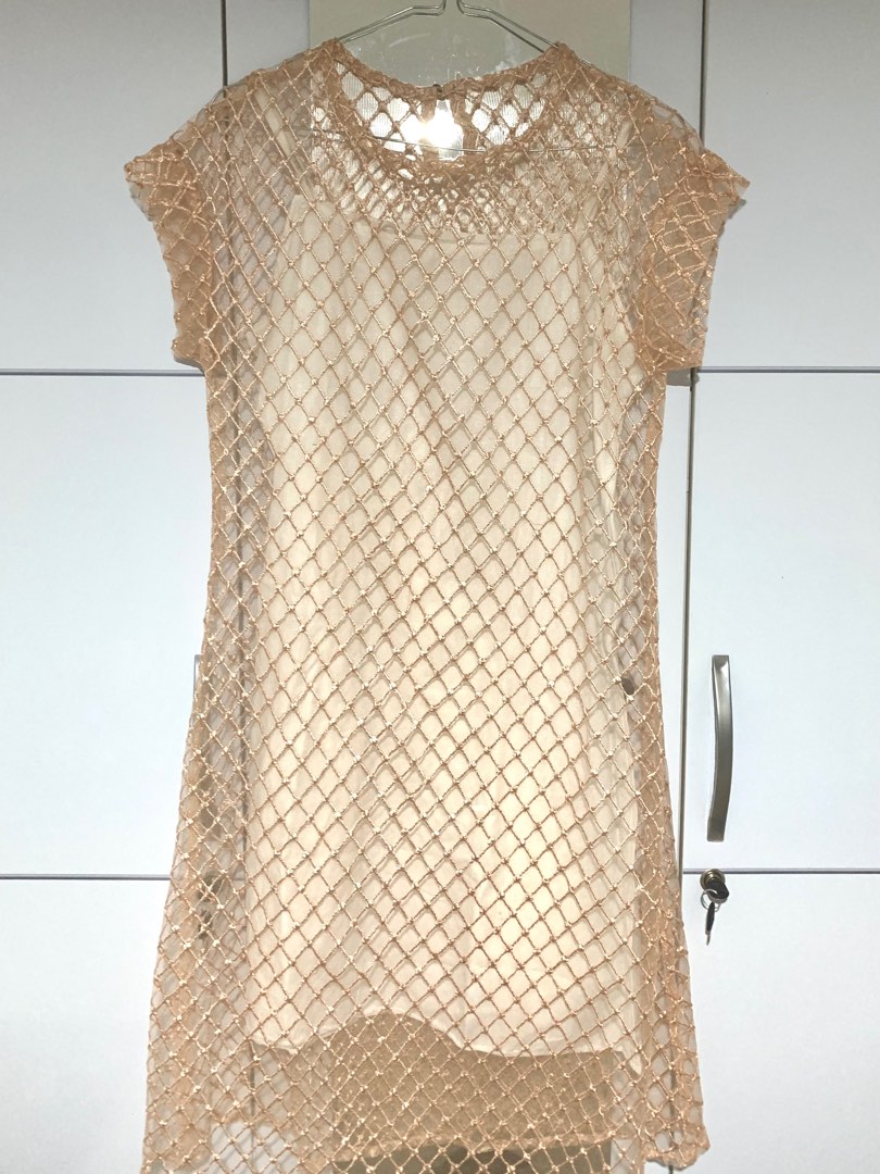 Textured dress tile kondangan, Fesyen Wanita, Pakaian Wanita, Gaun ...