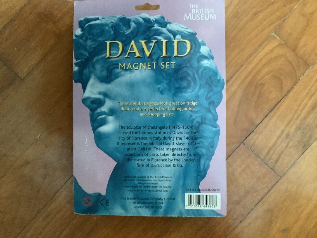The British Museum David Magnet Set, Everything Else on Carousell