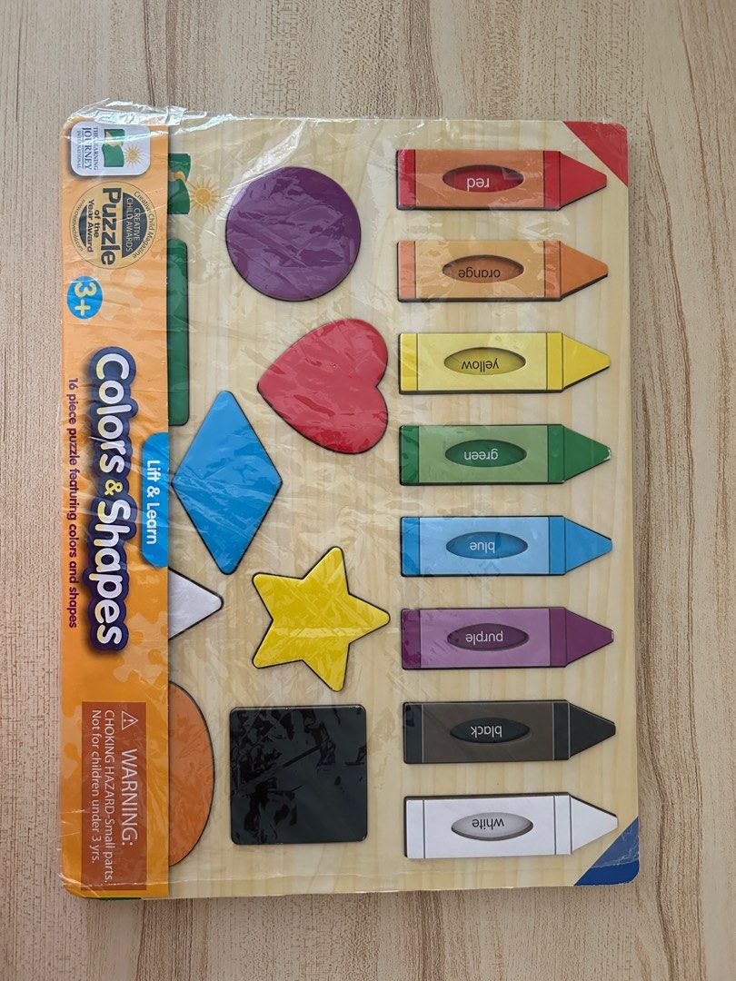 The Learning journey - colors & shapes puzzle., Babies & Kids, Infant ...
