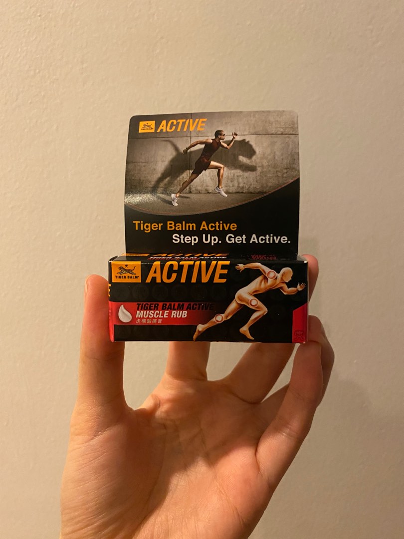 TIGER BALM ACTIVE MUSCLE RUB Warm Up 5g, Beauty & Personal Care, Bath ...