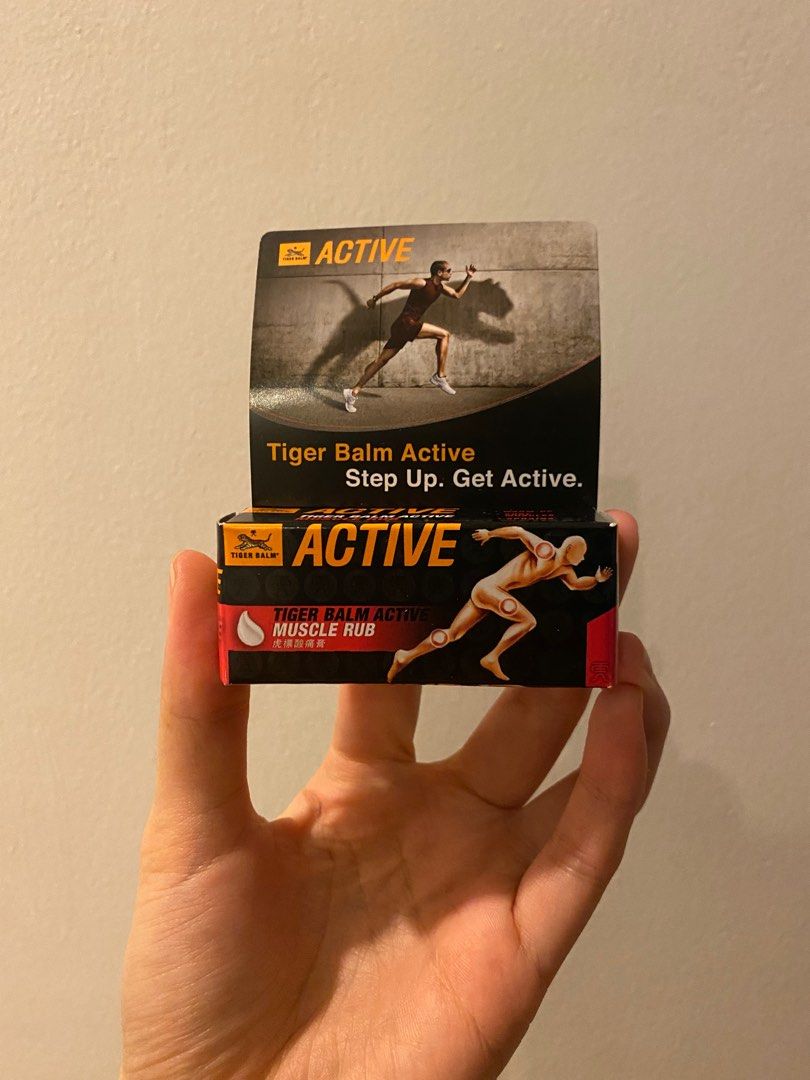 TIGER BALM ACTIVE MUSCLE RUB Warm Up 5g, Beauty & Personal Care, Bath ...
