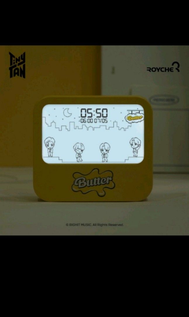 TINYTAN ANIMATION CLOCK (BTS) ORIGINAL from JAPAN!, Hobbies & Toys ...