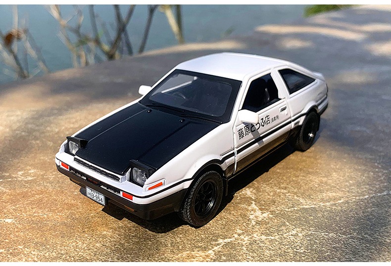 Toyota AE86 Initial D Diecast 1:32 Car Black Bonet Collection Best ...