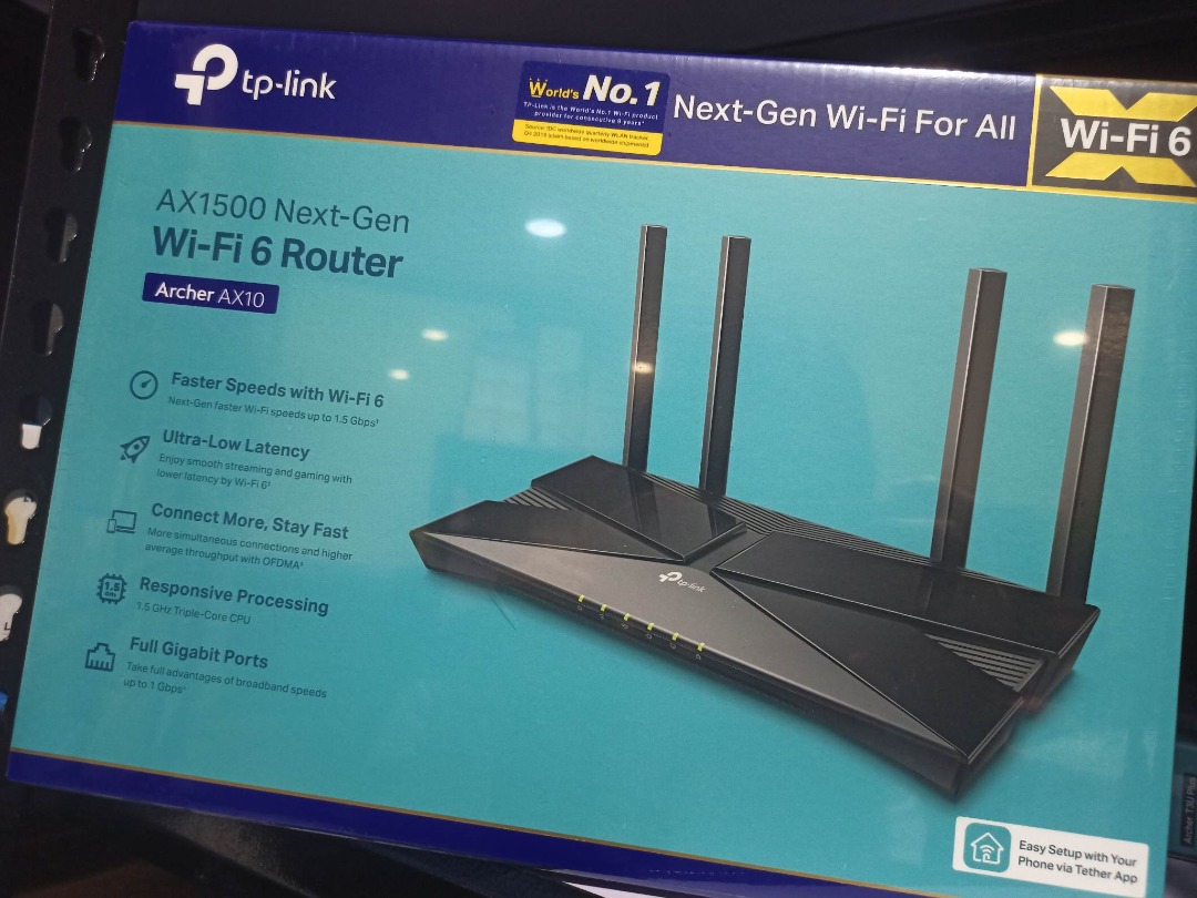TP-Link Archer AX10 AX1500 Next-Gen WiFi 6 Dual Band Router, Computers ...