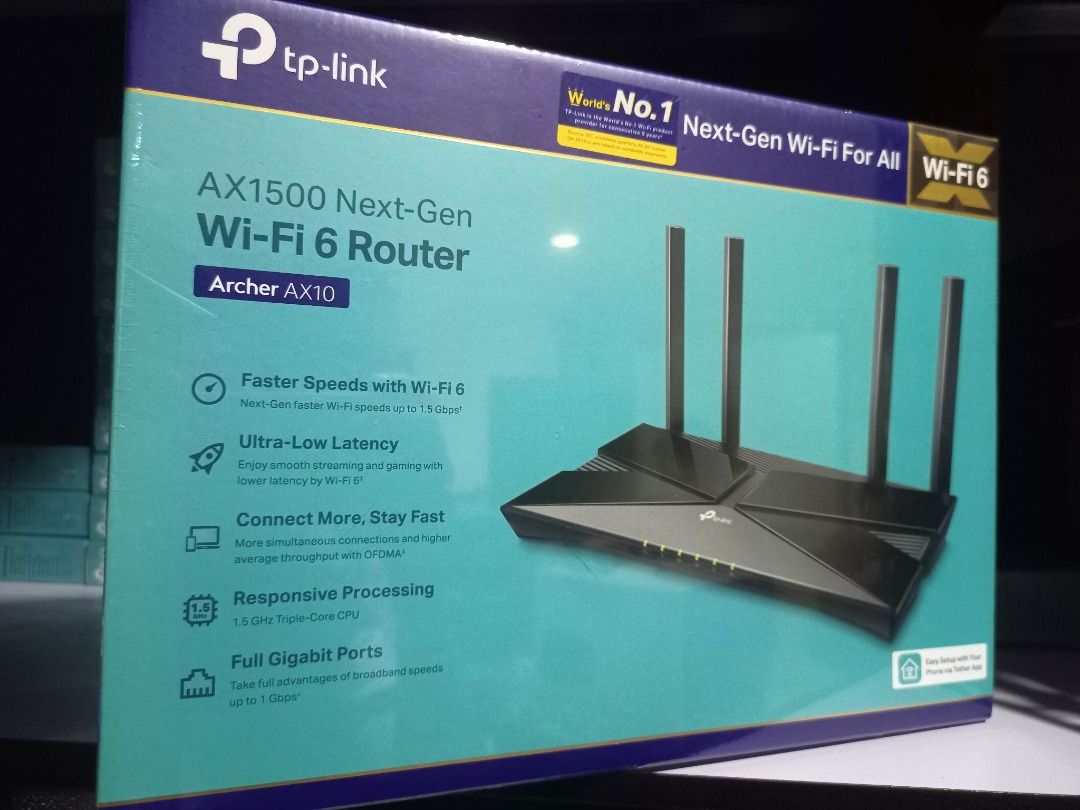 TP-Link Archer AX10 AX1500 Next-Gen WiFi 6 Dual Band Router, Computers ...