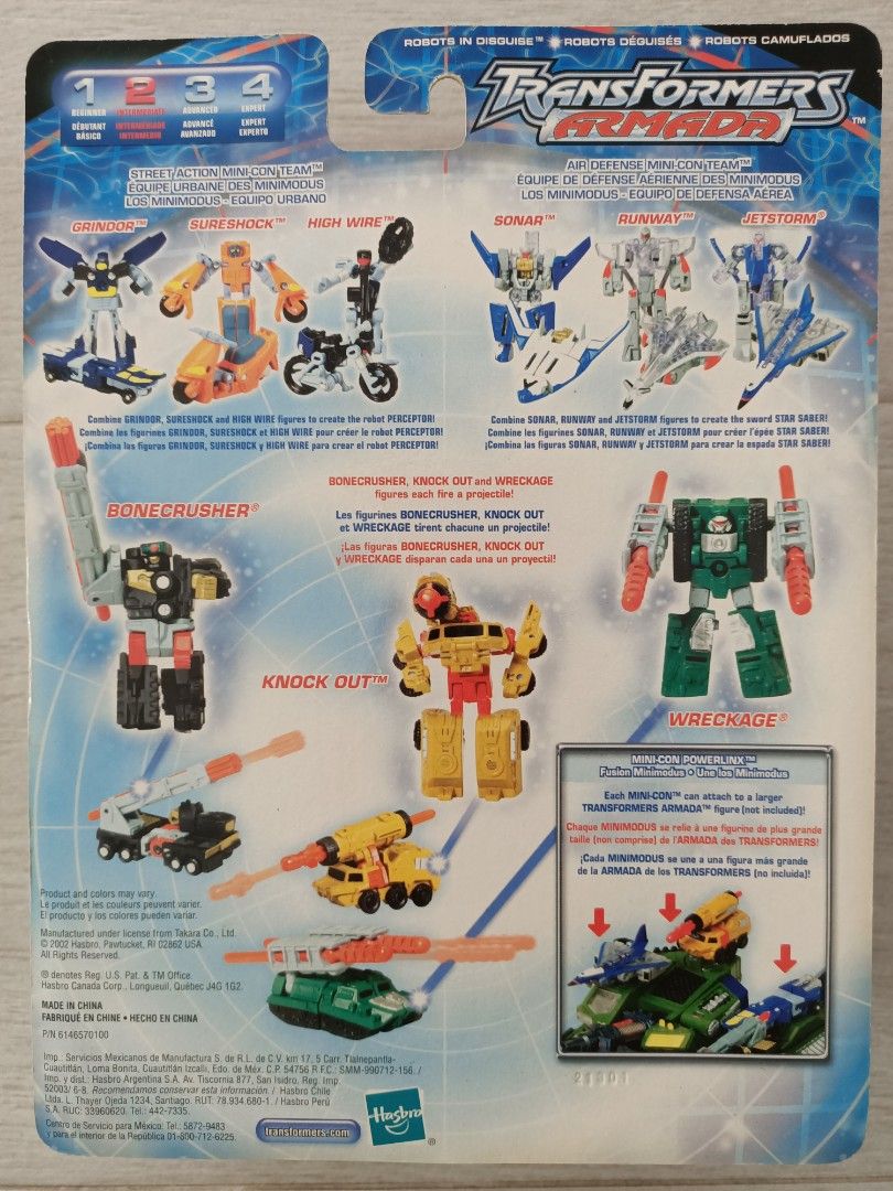 Transformers Armada Mini-cons Land Military Hasbro Clearance, Hobbies ...