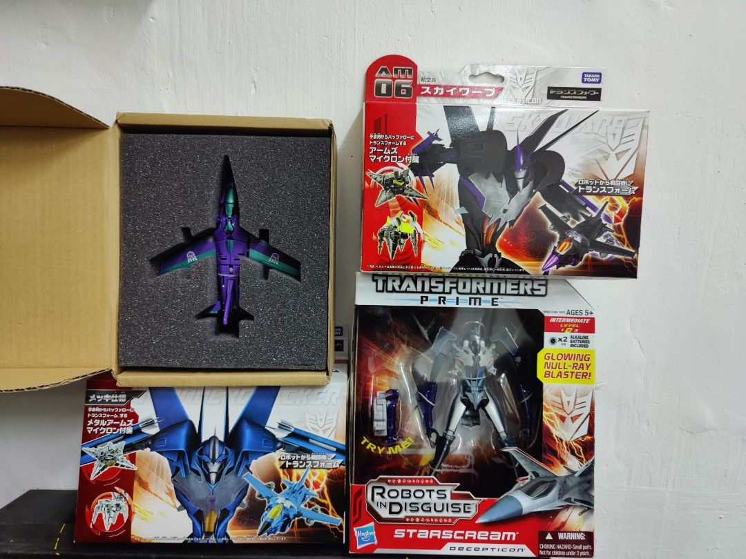 Transformers Prime Starscream /Thundercracker /skywarp/TFCC Exclusive ...