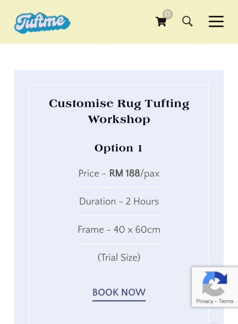 Tuftme-Tufting Class for 1 pax (40*60cm) Worth RM188, Hobbies & Toys ...